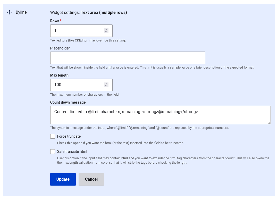 Maxlength Module 2 0 Out Now Set Character Limits On Your Drupal